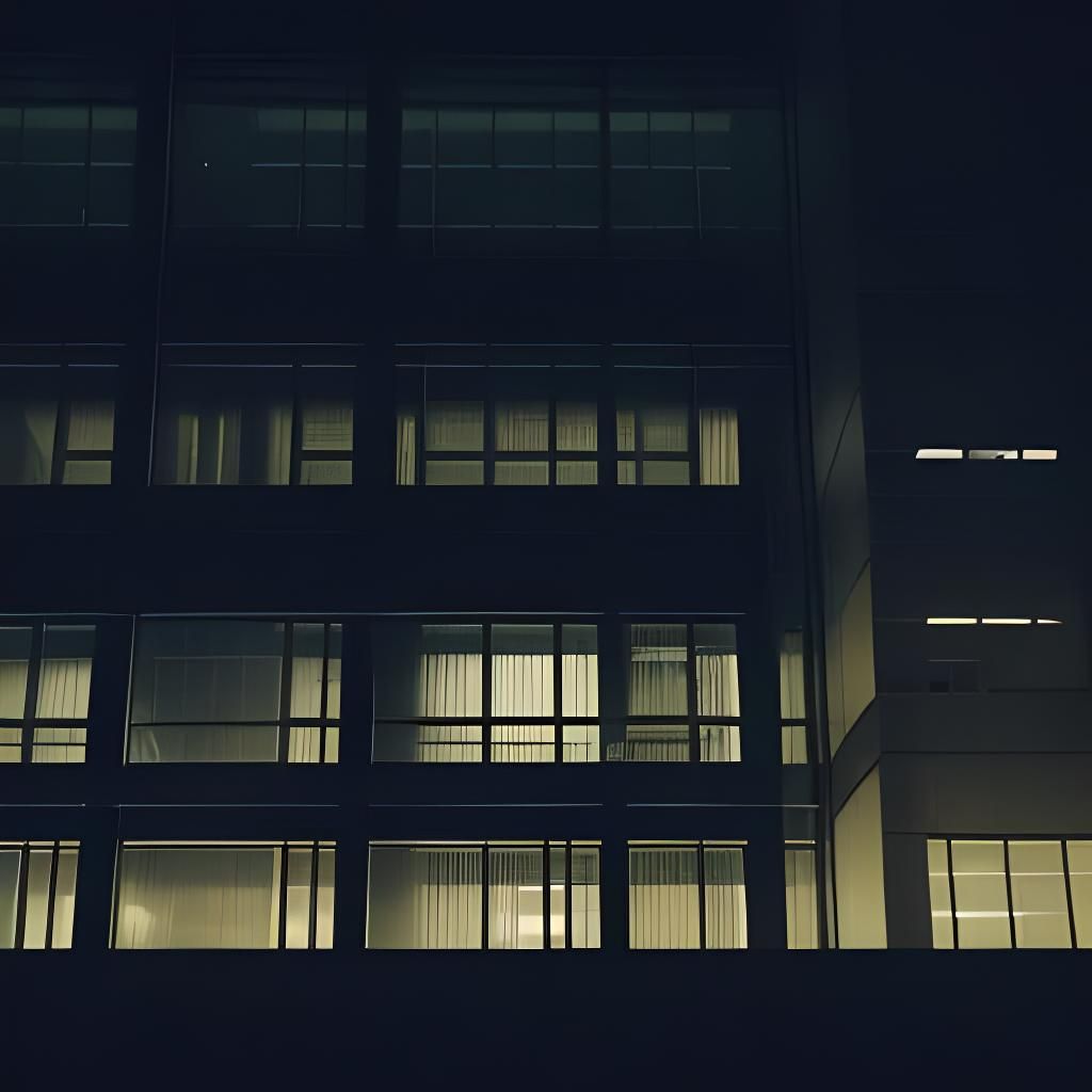 Dark Office Building - AI Generated Artwork - NightCafe Creator