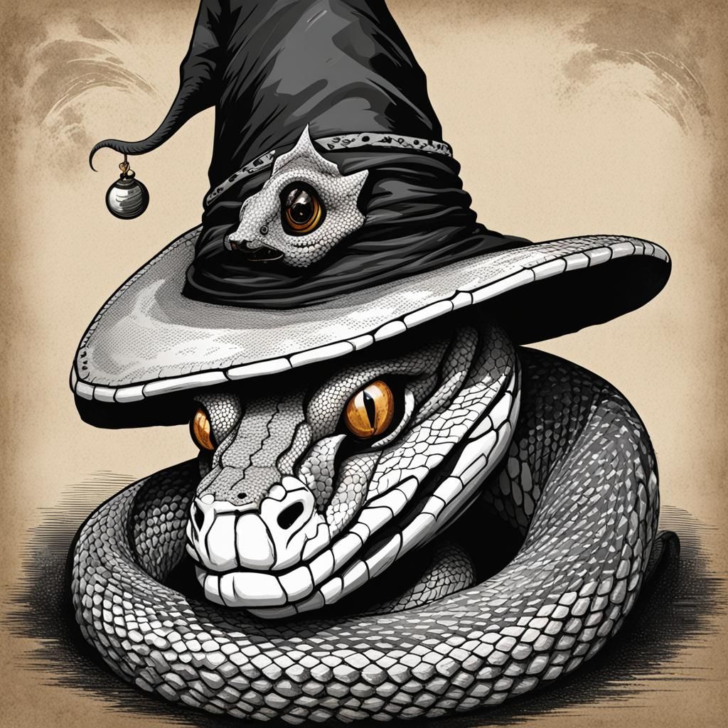 Wizard Snake - AI Generated Artwork - NightCafe Creator