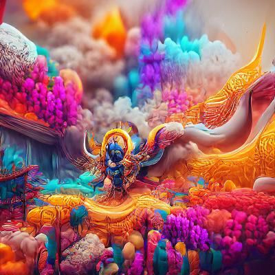 Epic psychedelic god - AI Generated Artwork - NightCafe Creator