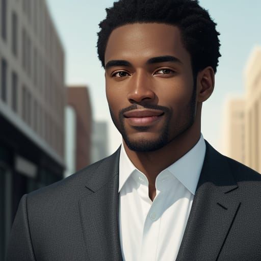 Dapper gentleman - Dapper Black Man in Modern City Style