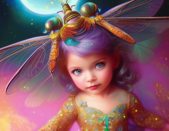 Enchanted Dragonfly Princess - AI Generated Artwork - NightCafe Creator