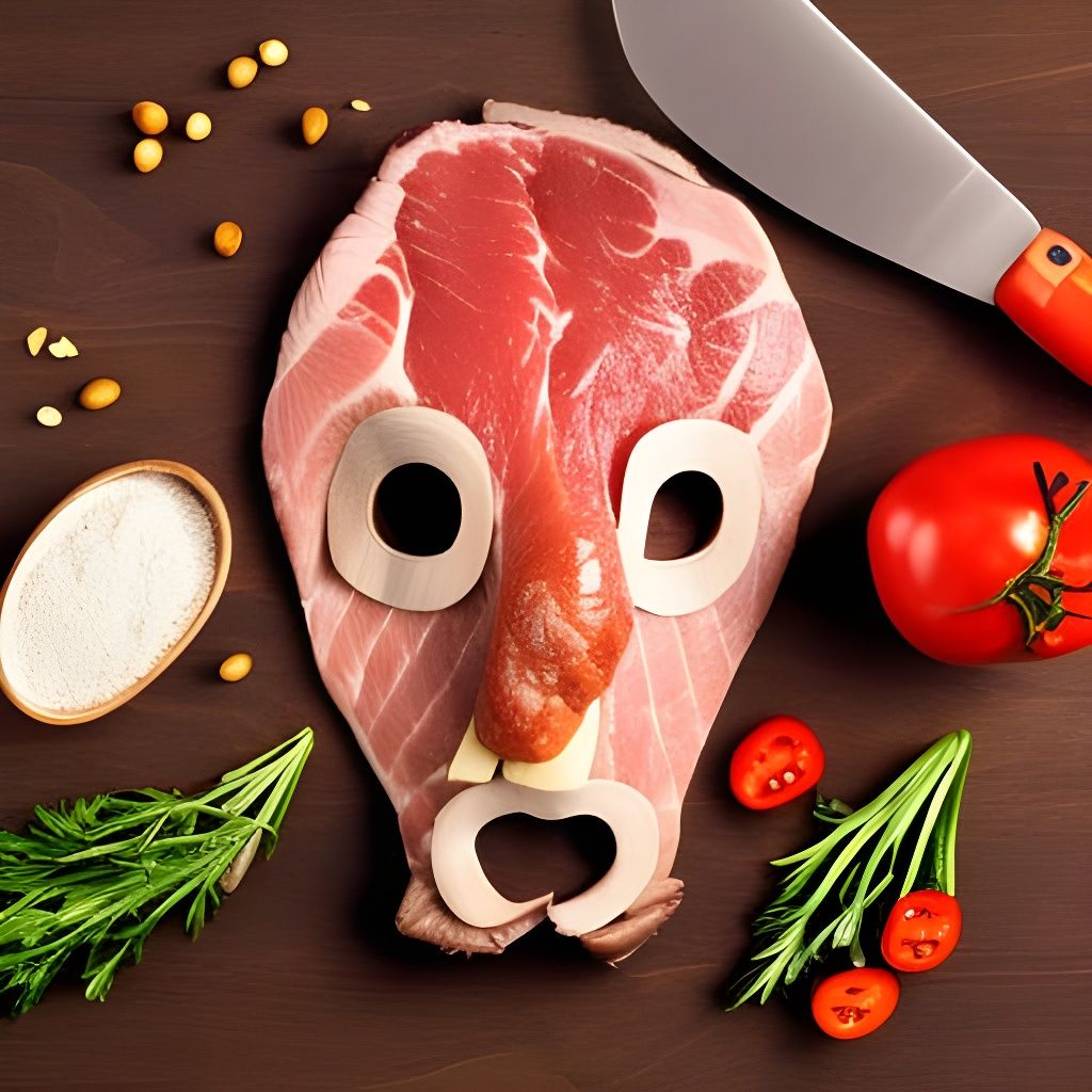 A Meat Mask - AI Generated Artwork - NightCafe Creator