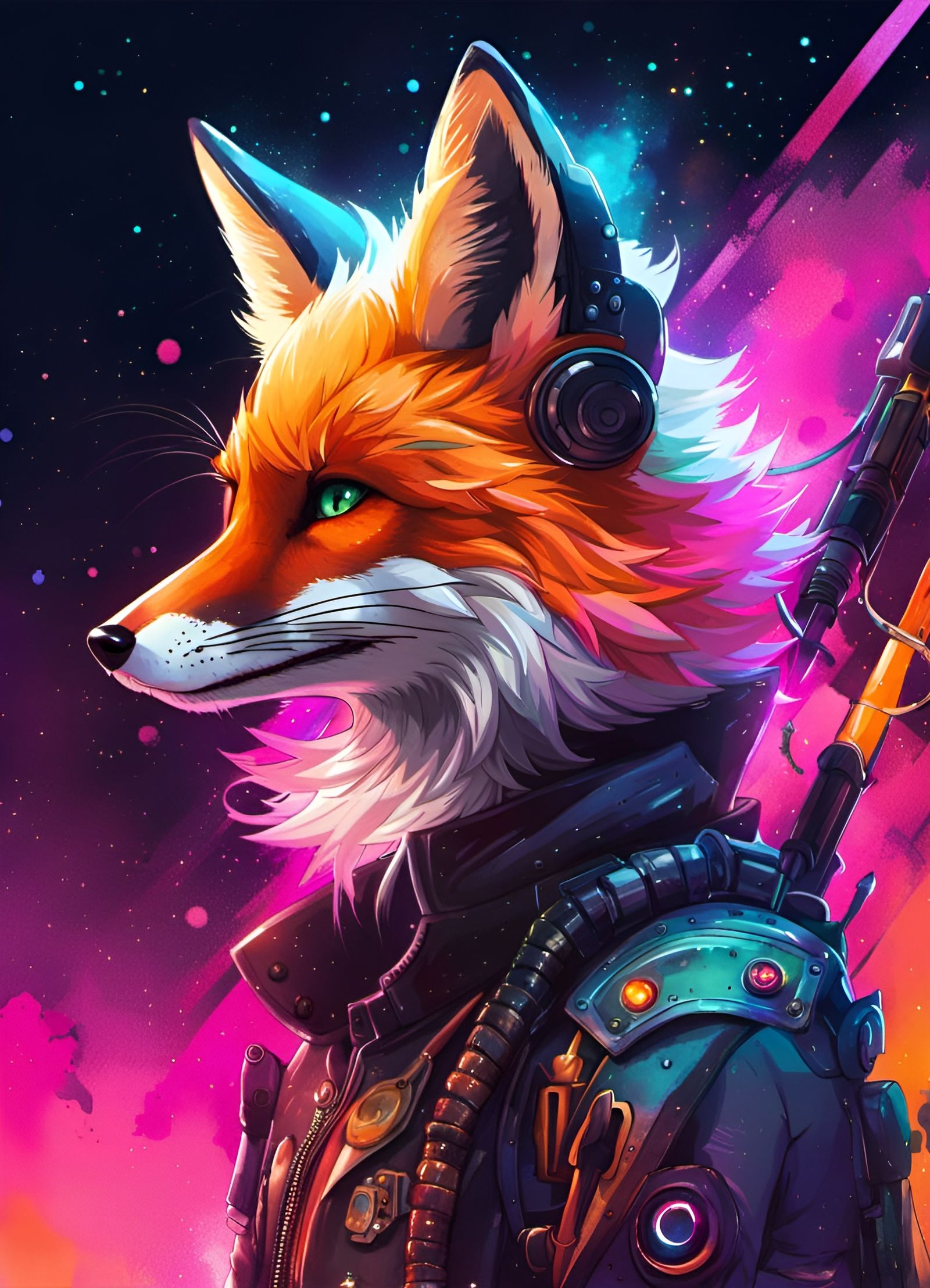 Aetherpunk Fox - AI Generated Artwork - NightCafe Creator