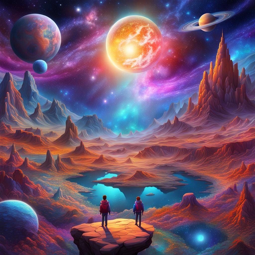 Cosmic Dreamscape Odyssey: Surreal worlds await exploration - AI Generated Artwork - NightCafe ...