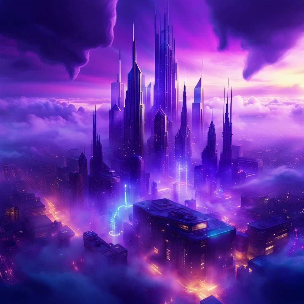 Clouded violet - AI Generated Artwork - NightCafe Creator