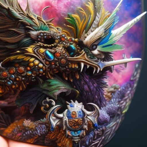 Warhammer Jammer,Exquisite 3D digital art with iridescent highlights, acrylic ink, aquarel, by ...