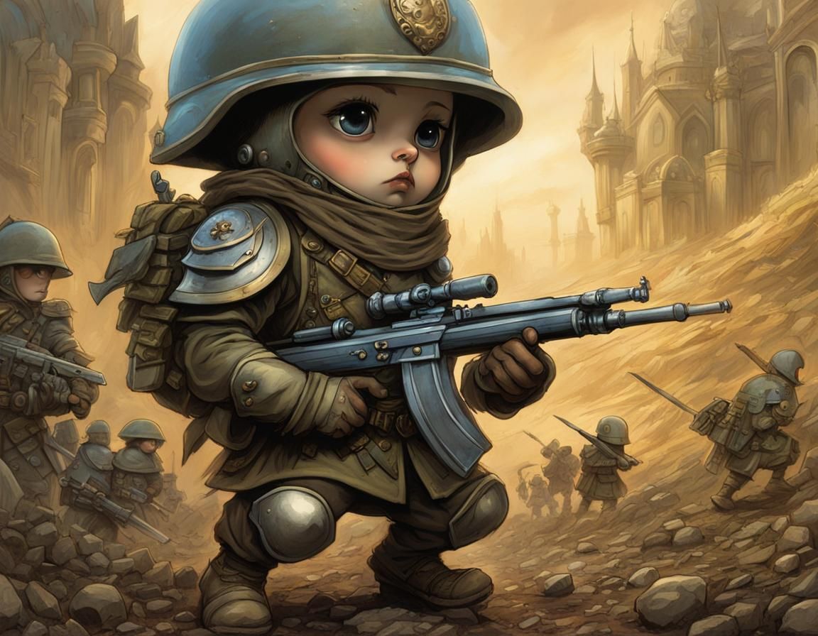 Chibi Soldier - AI Generated Artwork - NightCafe Creator