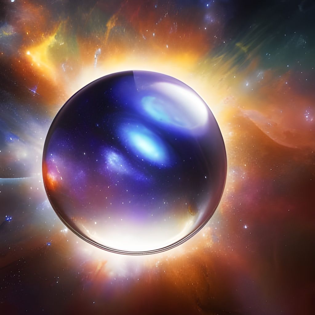 Looking Glass Planet Reflecting the Universe - AI Generated Artwork ...