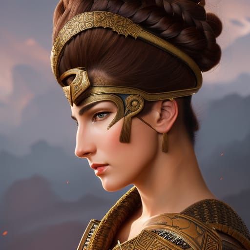 Mycenaean Princess - AI Generated Artwork - NightCafe Creator