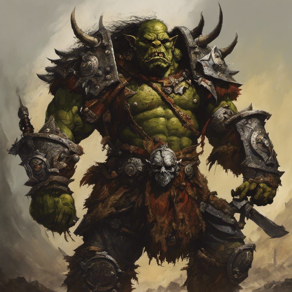 Orc warlord - AI Generated Artwork - NightCafe Creator