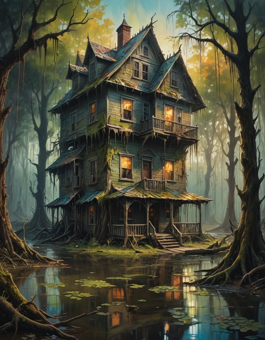 Swampland 1 - AI Generated Artwork - NightCafe Creator