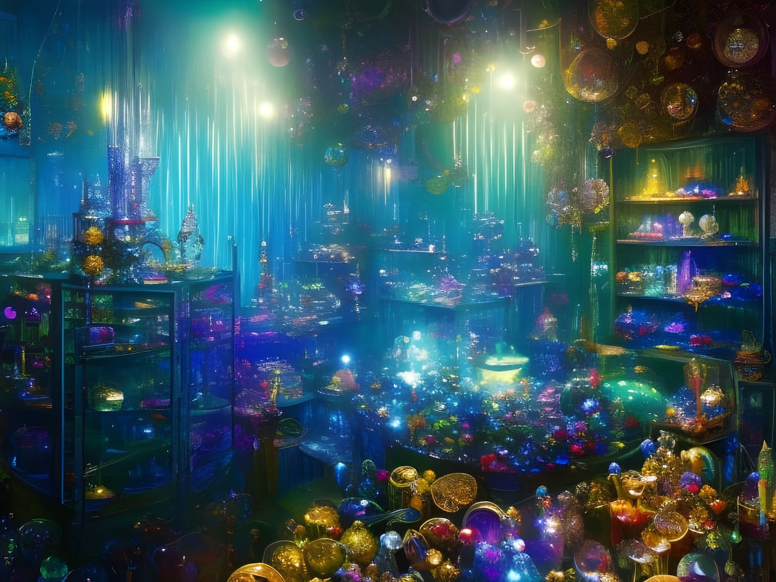 Crystal Shop - AI Generated Artwork - NightCafe Creator