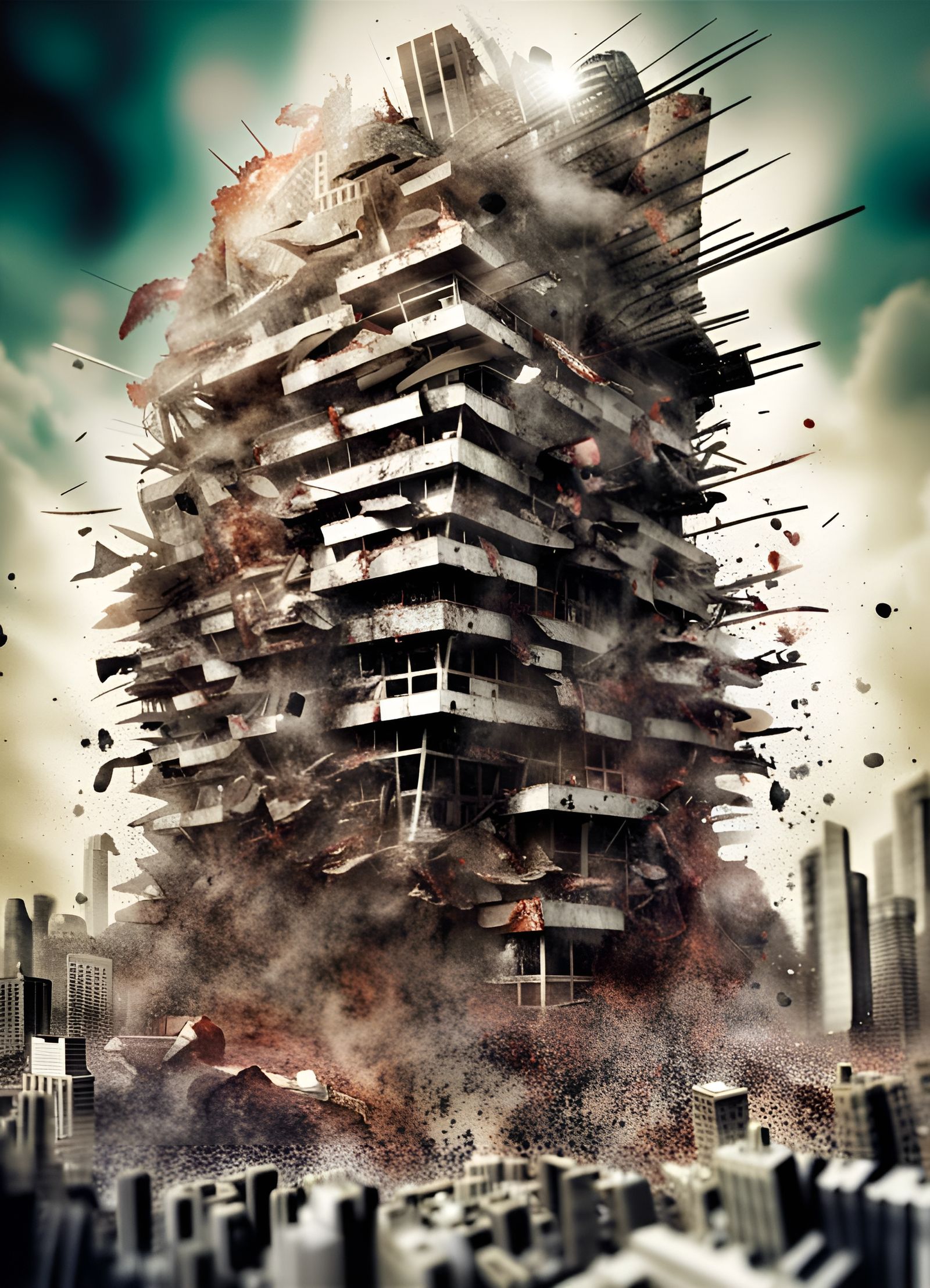 Undead Rising Skyscraper - AI Generated Artwork - NightCafe Creator