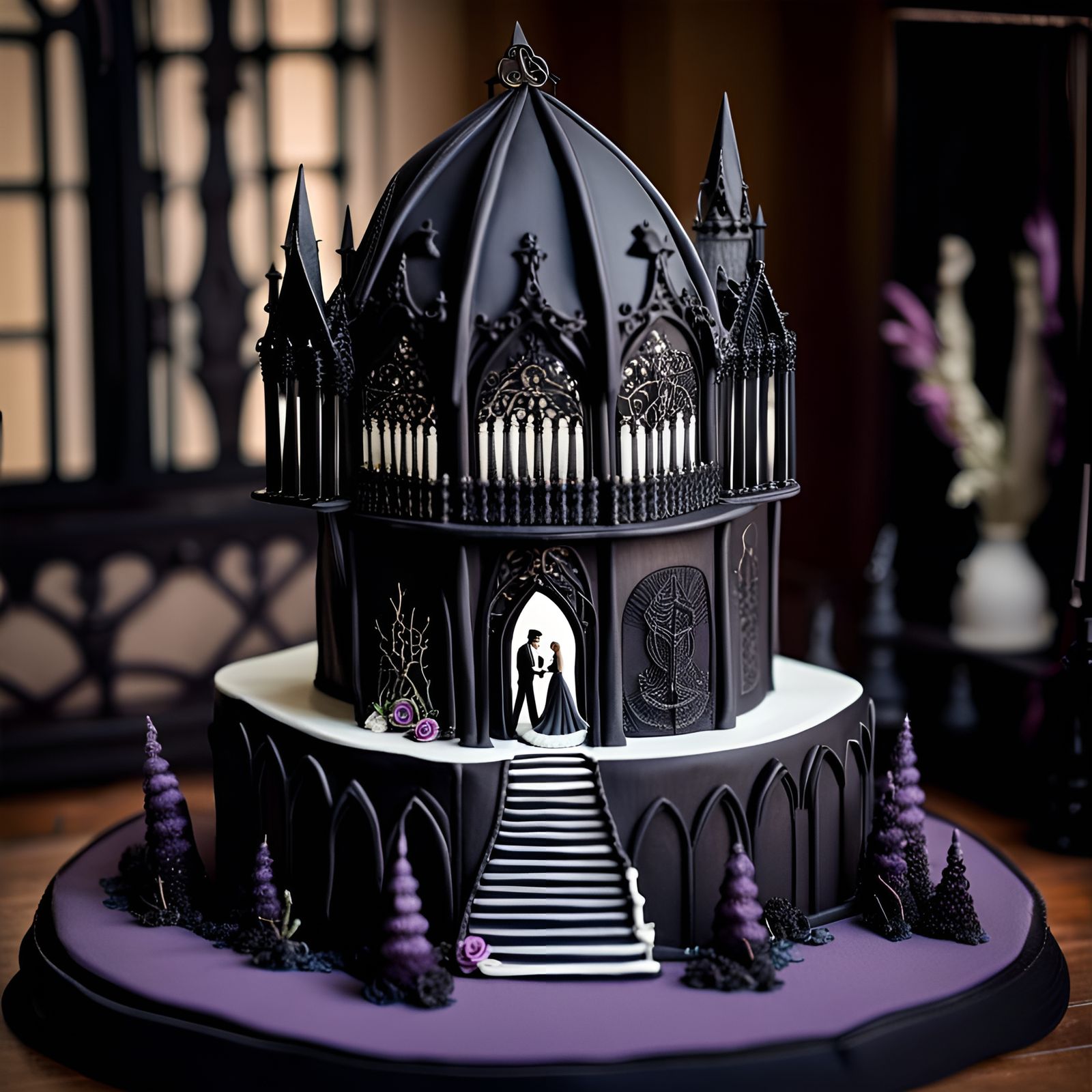 Goth Cake #4 - AI Generated Artwork - NightCafe Creator