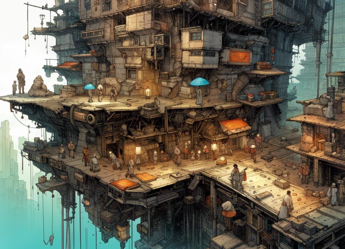 City rebuilding after the apocalypse - AI Generated Artwork - NightCafe ...