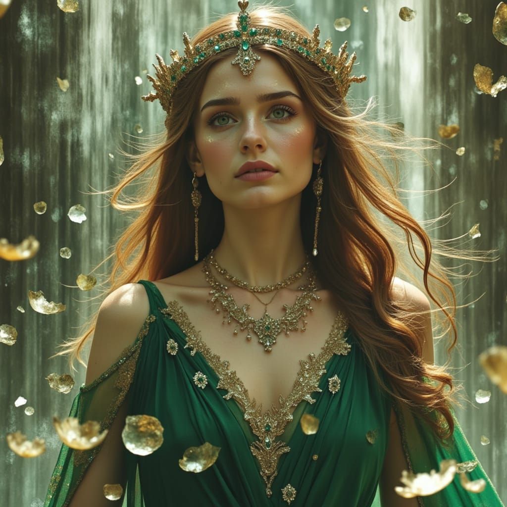 Goddess of the River Severn in Mythological Art - AI Art