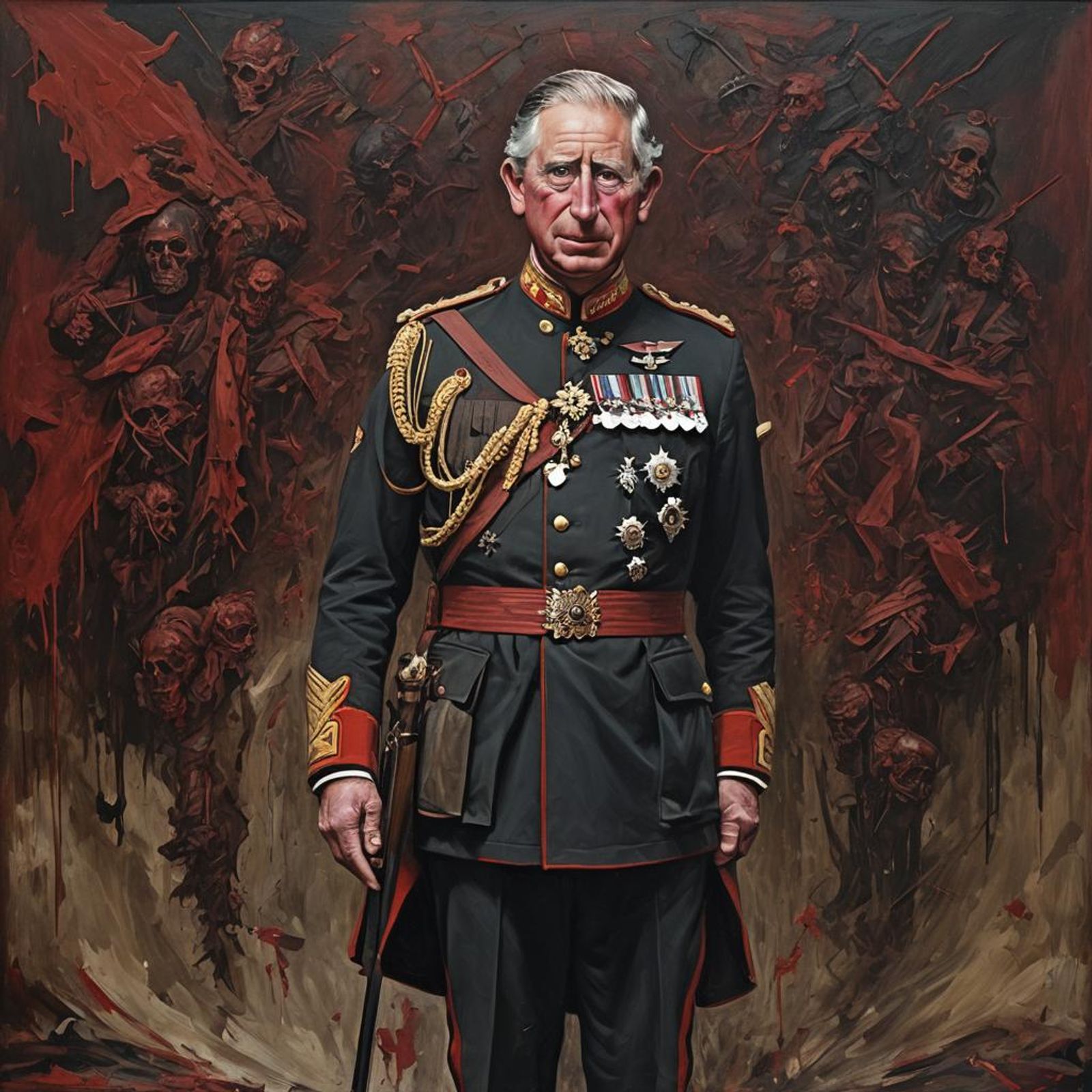 Unofficial portrait of King Charles - AI Generated Artwork - NightCafe ...