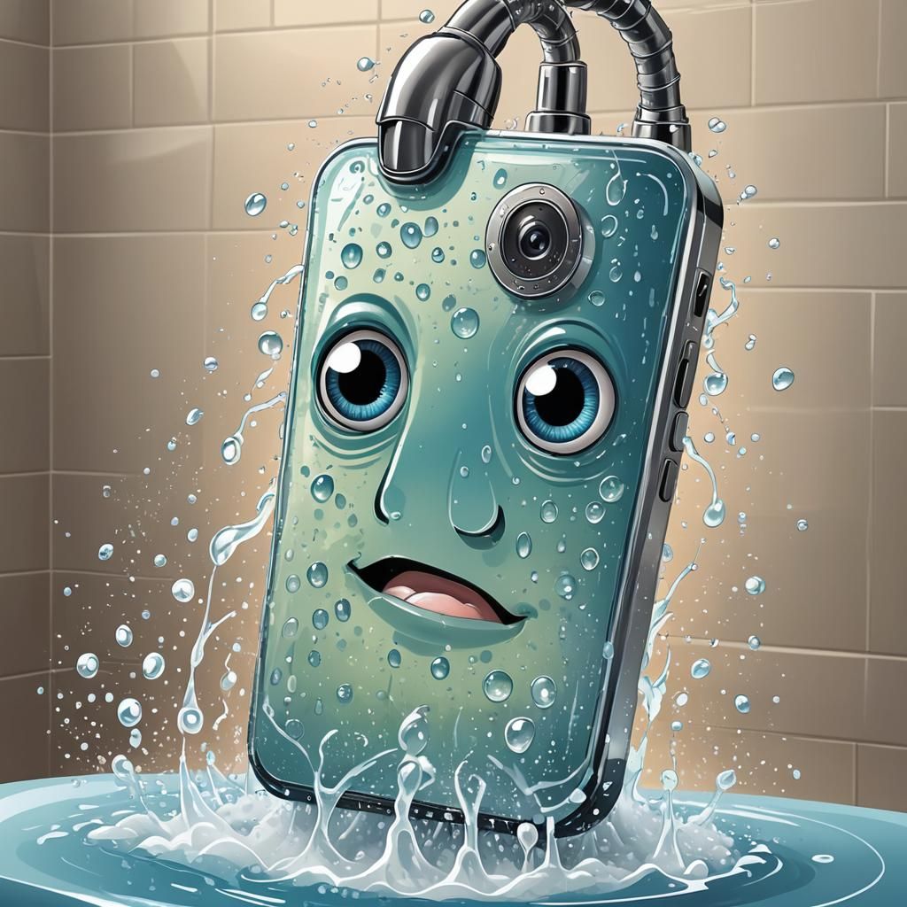Moby takes a bath! - AI Generated Artwork - NightCafe Creator
