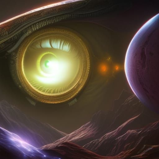 Eye of Infinity - AI Generated Artwork - NightCafe Creator