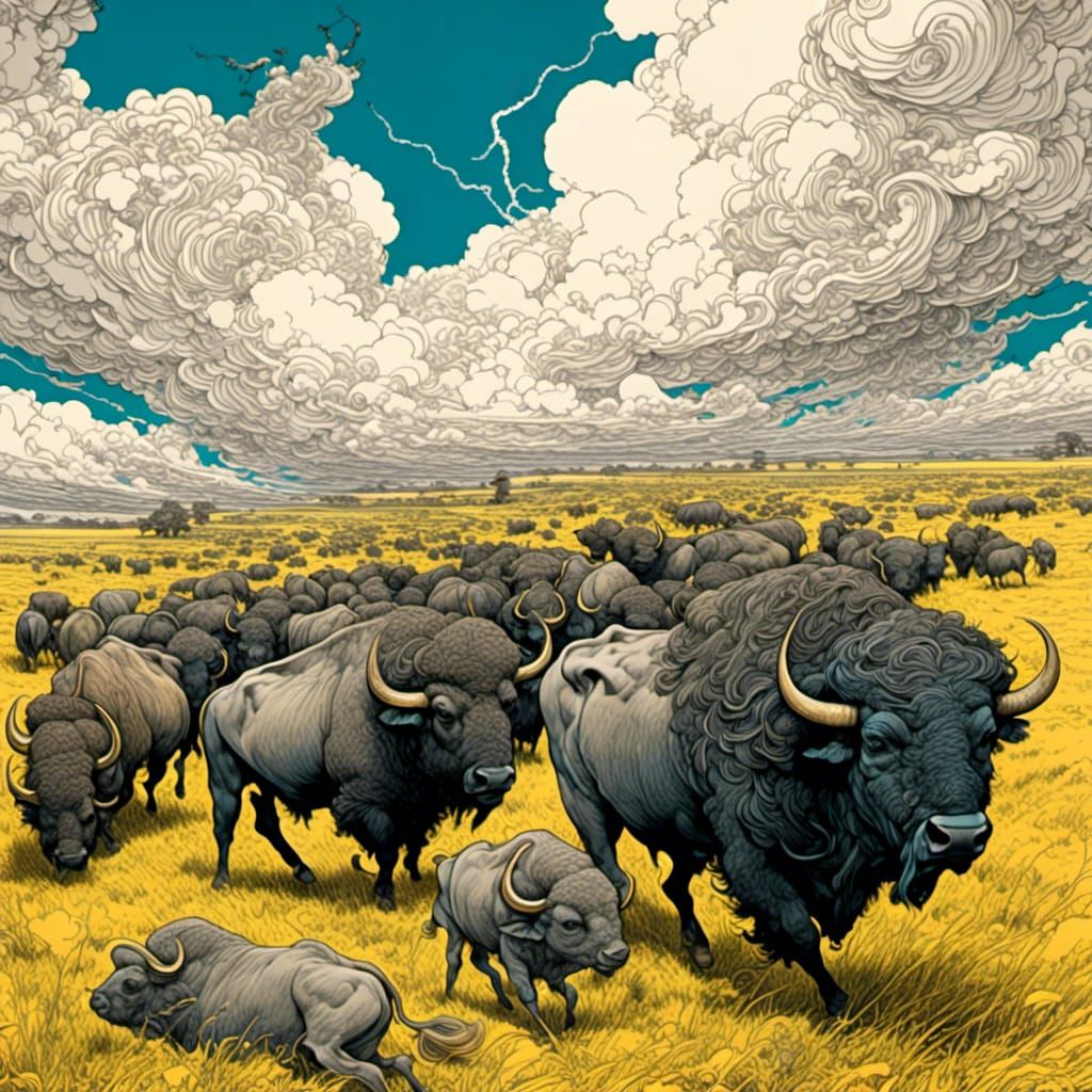 Buffalo - AI Generated Artwork - NightCafe Creator