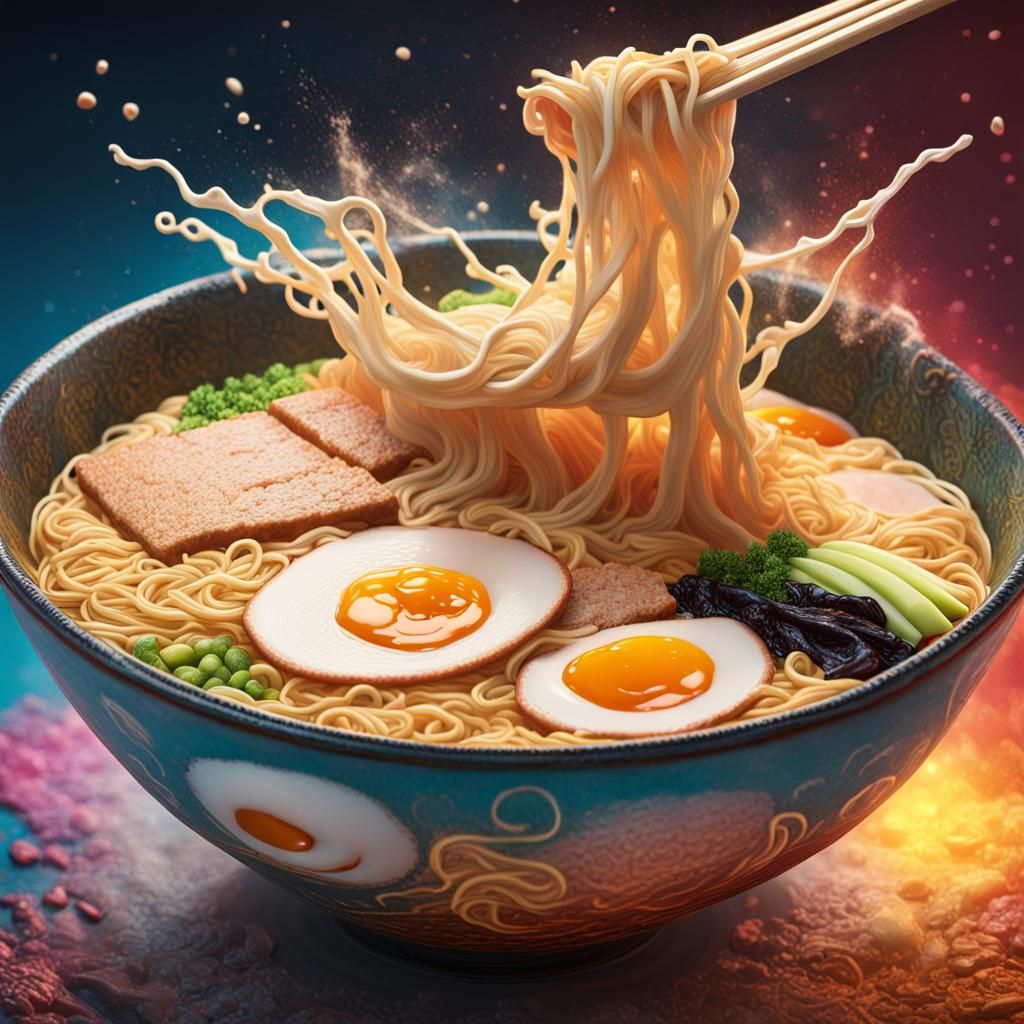 The holy giga jumbo epic ramen bowl - AI Generated Artwork - NightCafe ...