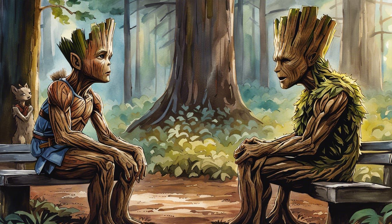 Forest Whitaker Talks To Forrest Gump In The Forest - AI Generated ...