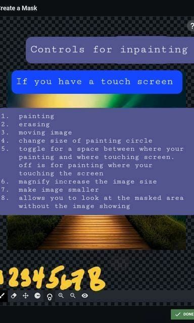 Inpainting Example Step 5 Part 2 for Touchscreen Tool Explanation (6a ...