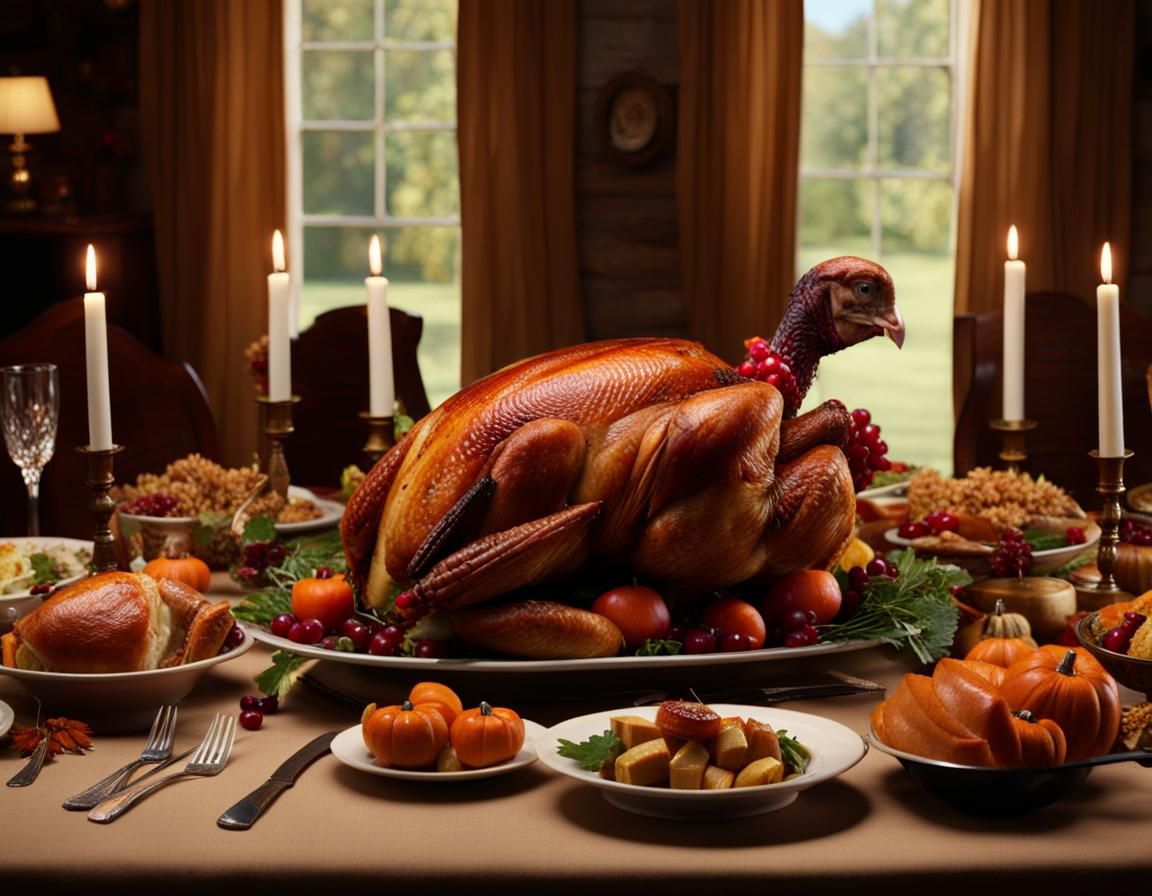 Roasted Mutant Turkey - AI Generated Artwork - NightCafe Creator