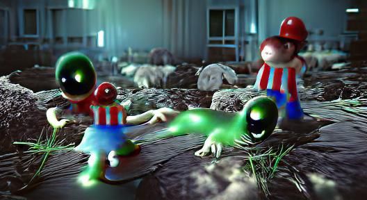 Super Mario Alien Abduction - AI Generated Artwork - NightCafe Creator