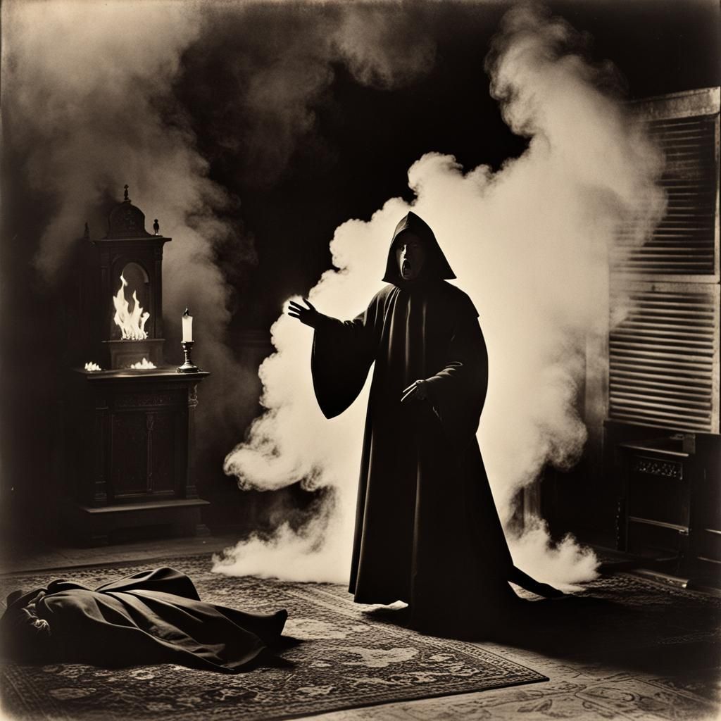 Conjuring Demon - AI Generated Artwork - NightCafe Creator