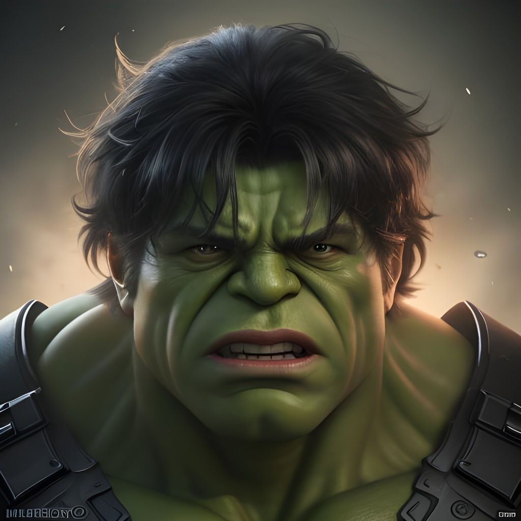 Portrait Of A Hulk - AI Generated Artwork - NightCafe Creator