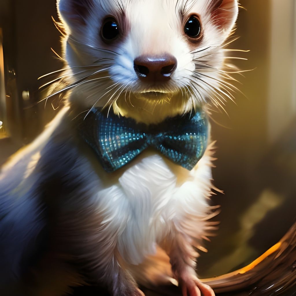 A Dapper Ferret - AI Generated Artwork - NightCafe Creator