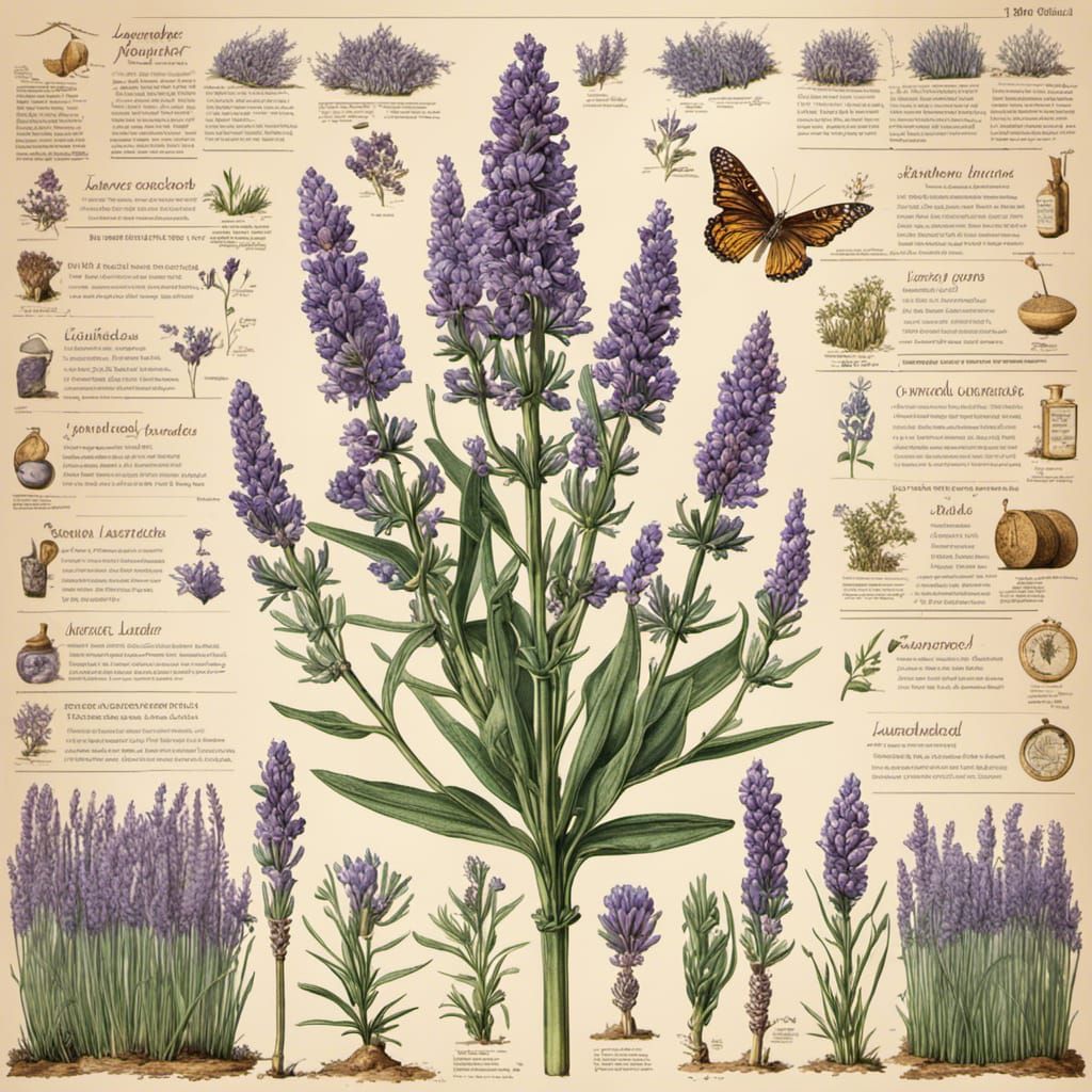 Scientific chart on lavender - Detailed Scientific Chart of...