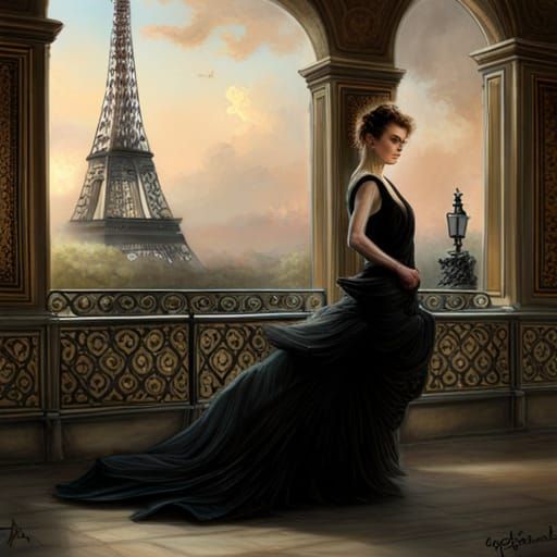 Lady Arlene in Paris... - AI Generated Artwork - NightCafe Creator