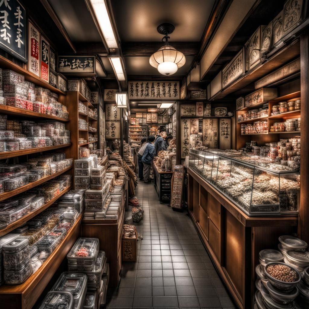 Japanese shop - AI Generated Artwork - NightCafe Creator