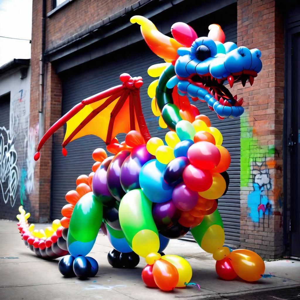 Balloon Dragon - AI Generated Artwork - NightCafe Creator
