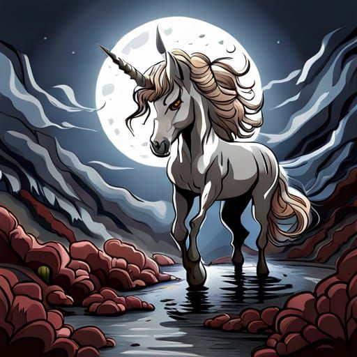 The Unicorn Invasion of Dundee - AI Generated Artwork - NightCafe Creator