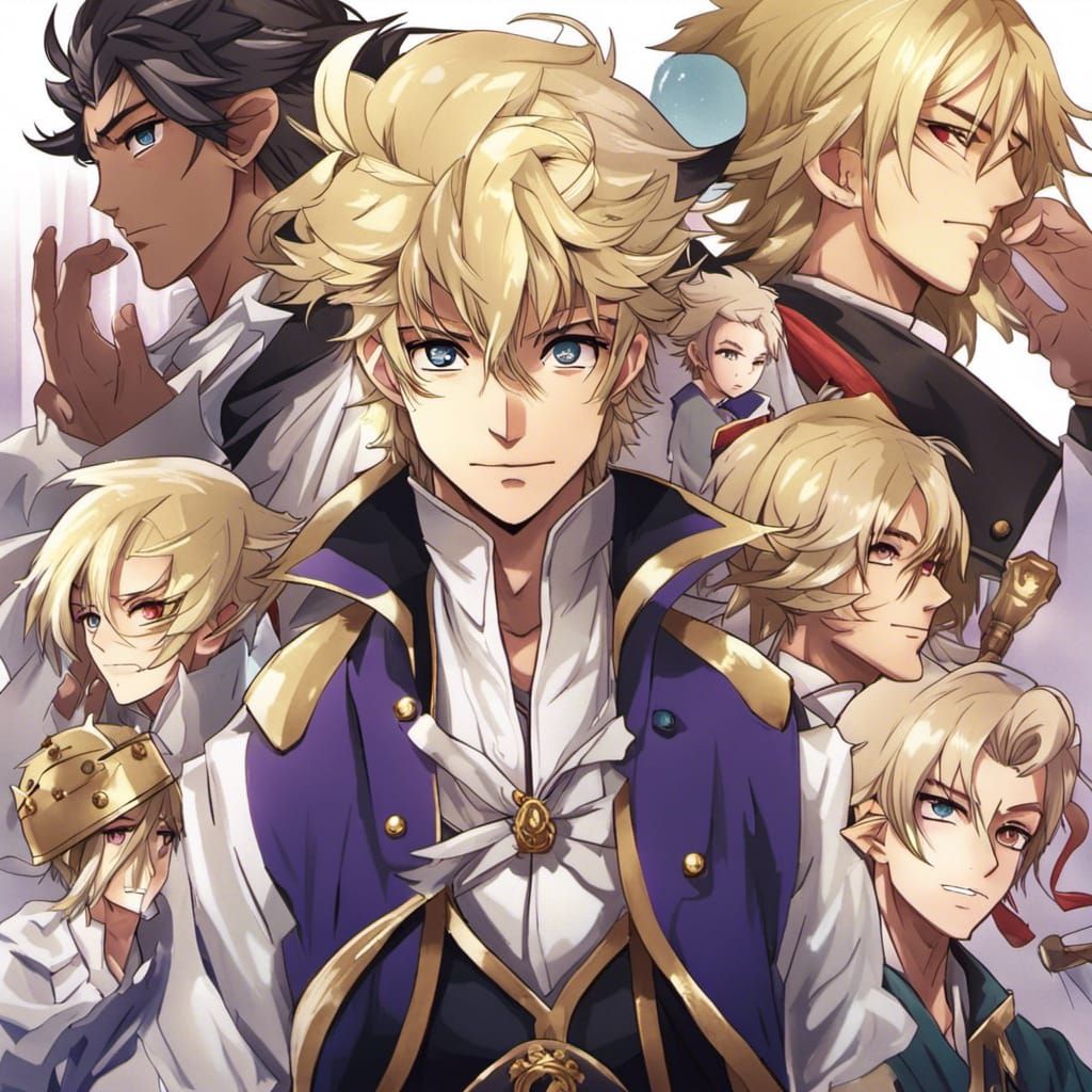 I want a character, blond, with black eyes, tall, with a merchant face ...