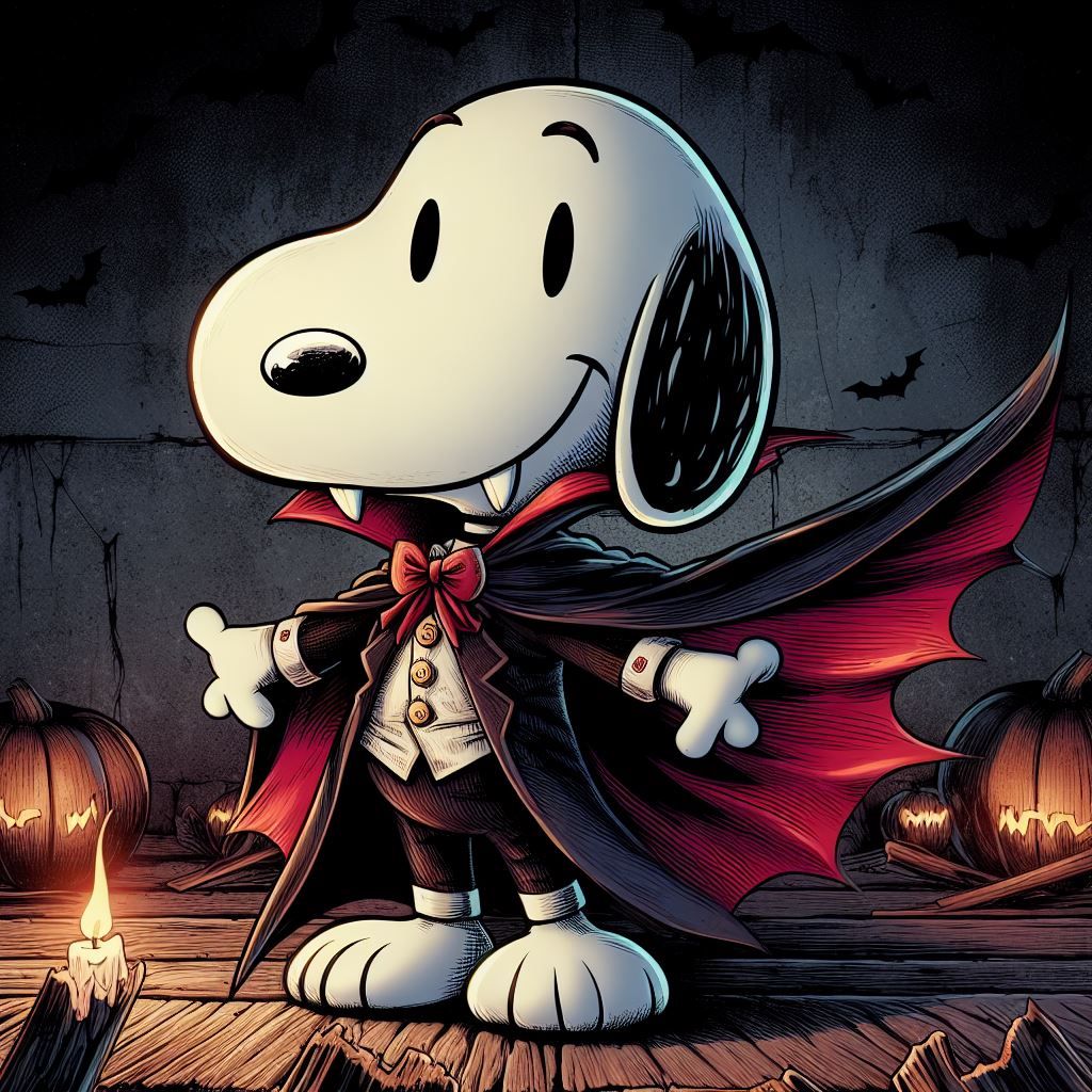 Vampire Snoopy - AI Generated Artwork - NightCafe Creator