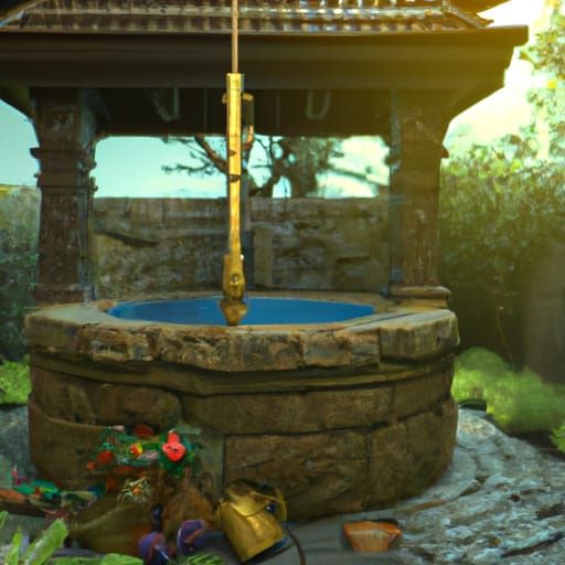 Personification Of a wishing well , 8k, Art By Irakli Nadar ...