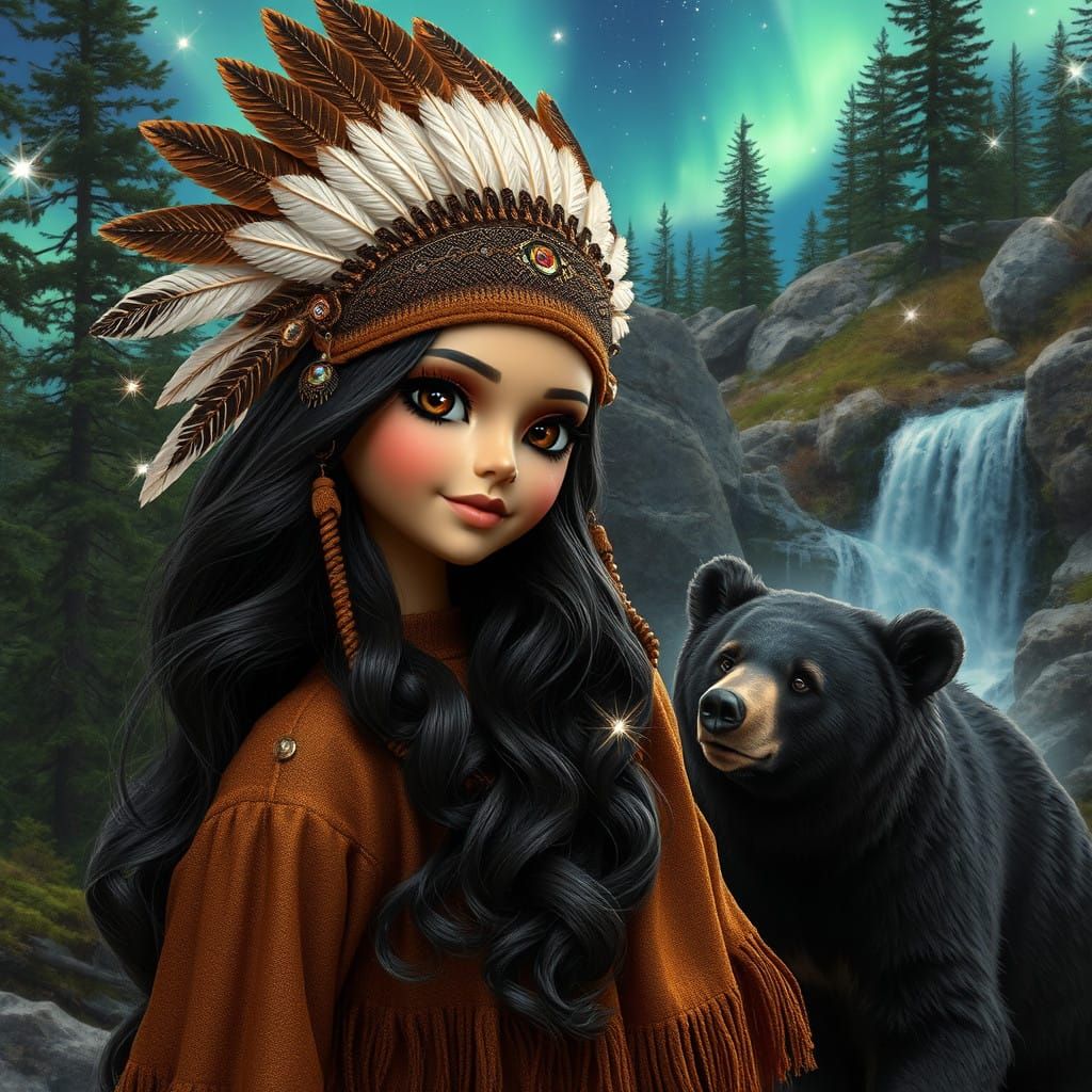 Enchanting Doll Maid of the Northern Lights