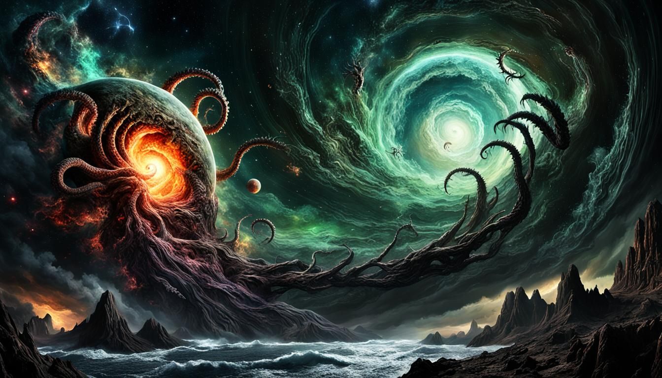 Cosmic Feast - AI Generated Artwork - NightCafe Creator