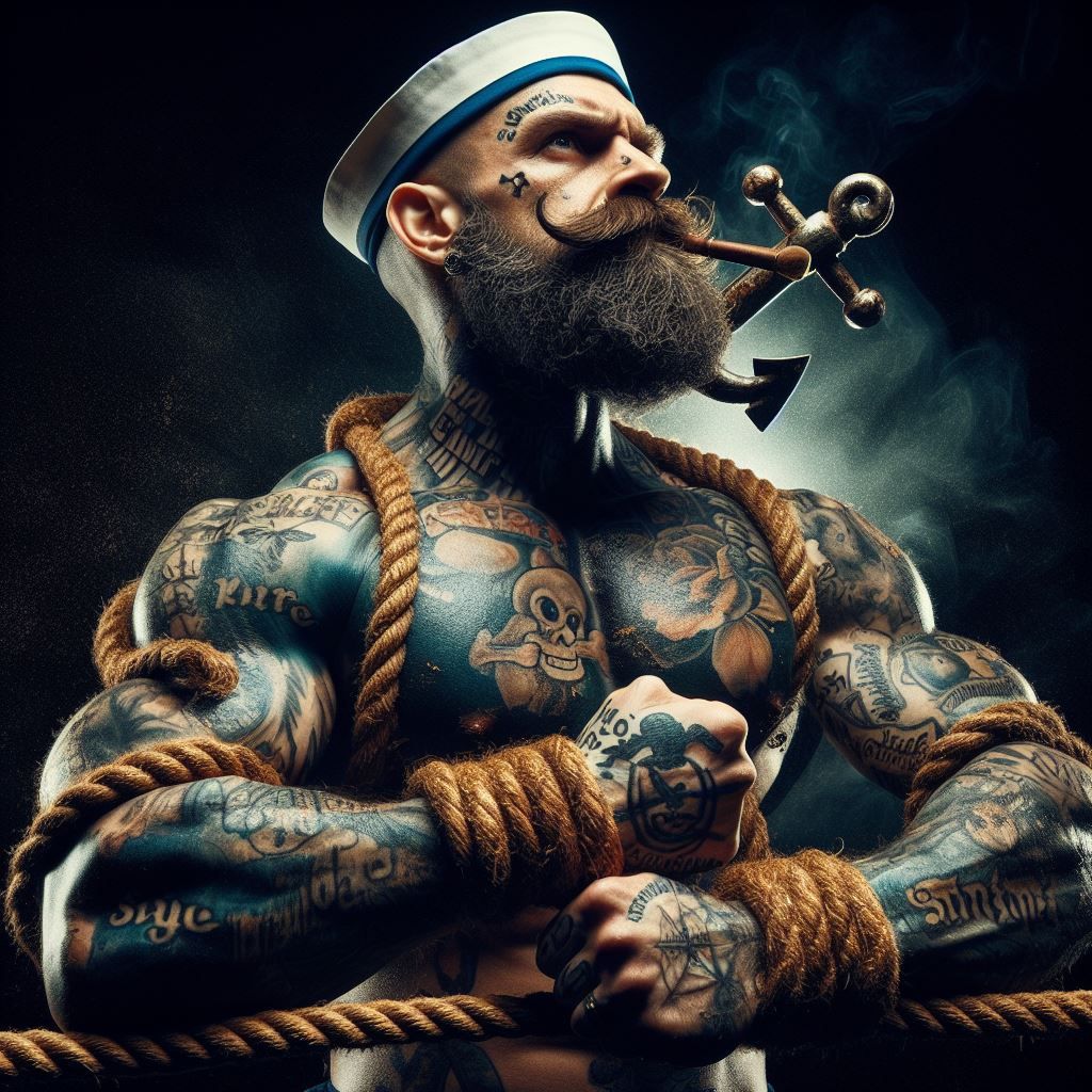 Popeye The sailor man - AI Generated Artwork - NightCafe Creator
