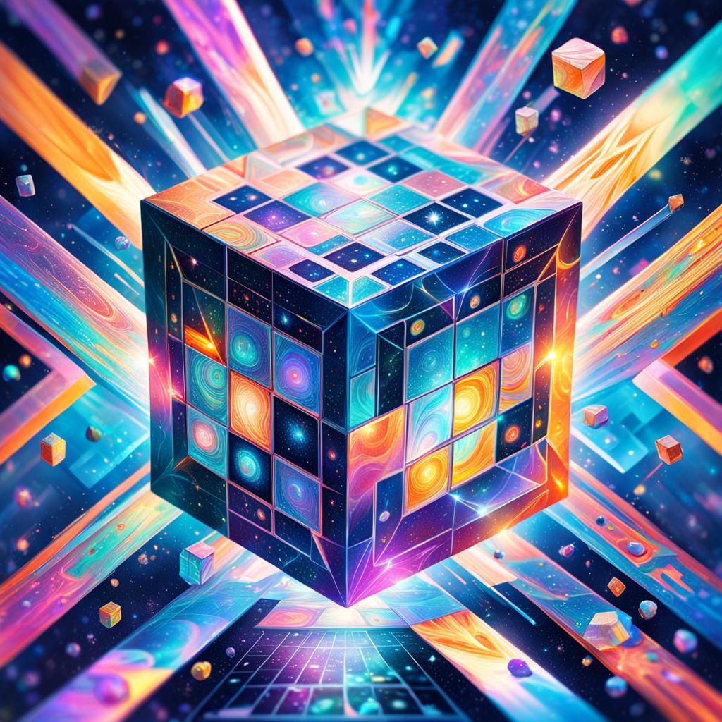 Dimensional Cube - AI Generated Artwork - NightCafe Creator