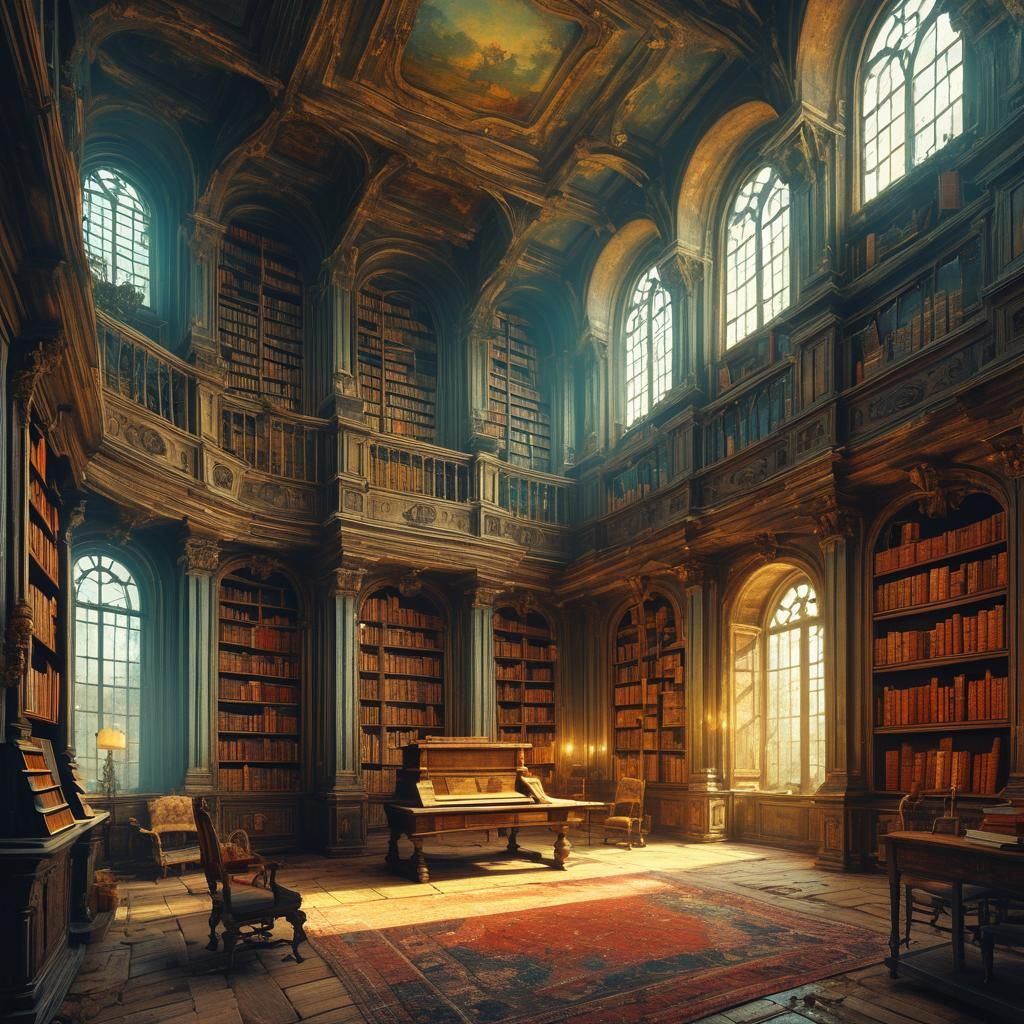 Library - AI Generated Artwork - NightCafe Creator