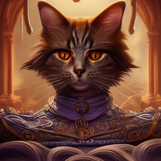 Luxury cat - AI Generated Artwork - NightCafe Creator