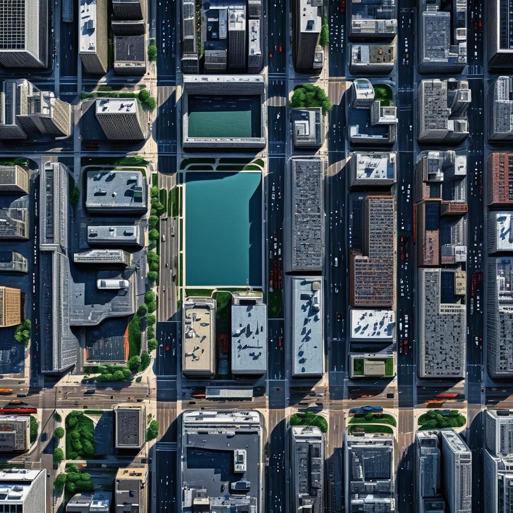 Overhead View Of A City - AI Generated Artwork - NightCafe Creator