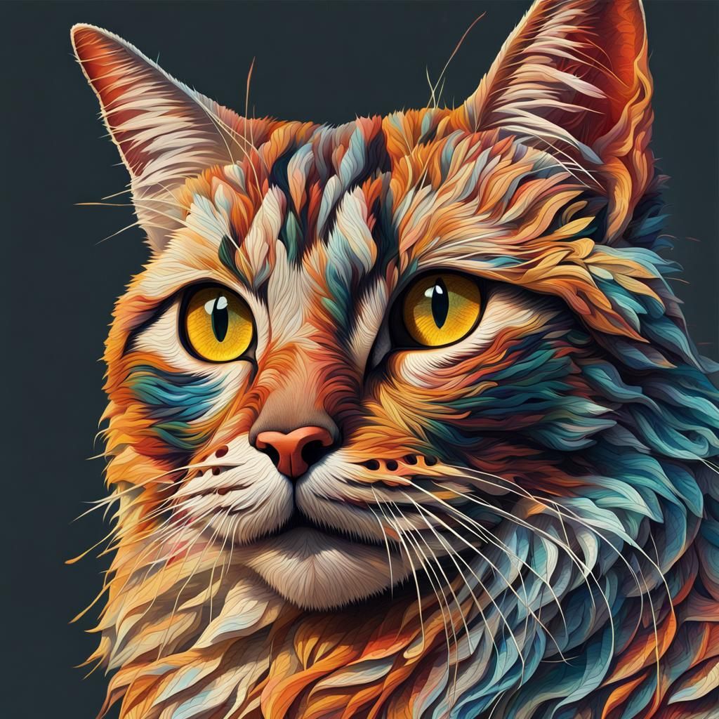 Detailed Cat - AI Generated Artwork - NightCafe Creator