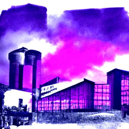 Purple Factory - AI Generated Artwork - NightCafe Creator