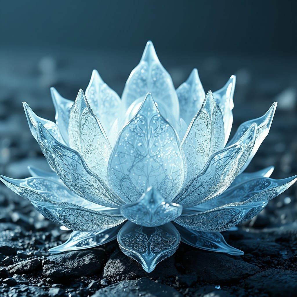 ice lotus flower - ice lotus flower